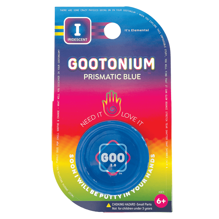 Large Gootonium: Iridescent Blue putty - 50gm – Copernicus Toys